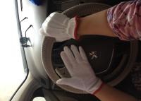 China Industrial Cotton Work Gloves Three Stitches Lines On Back Long Life Time for sale