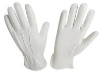 China Disposable Men's White Cotton Driving Gloves 180GSM Three Stitching Lines Anti UV Size L LL for sale