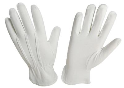 China Disposable Men's White Cotton Driving Gloves 180GSM Three Stitching Lines Anti UV Size L LL for sale