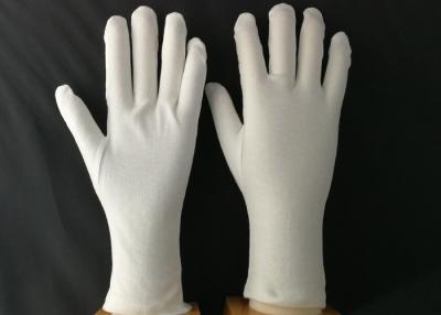 China Pharmacare 100% Cotton Medical Gloves 28cm Length 5 Pairs per Bag Bleached White for sale