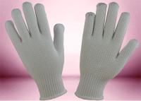 China PVC Dots Cotton Knitted Gloves Seamless Construction Non Toxic Materials for sale