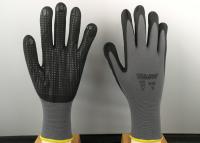 China Micro Foam Nitrile Coated Gloves Size 6-11 Super Soft Cotton Blended Liner CE EN388 4121 for sale