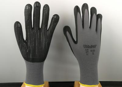 China Micro Foam Nitrile Coated Gloves Size 6-11 Super Soft Cotton Blended Liner CE EN388 4121 for sale