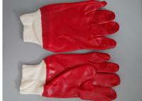 China Fashion Design PVC Coated Gloves Cotton Interlock Lining High Durability for sale