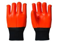 China PVC Coated Work Gloves 26cm Length Antisepsis Cold Weather Slip Resistance M L XL for sale