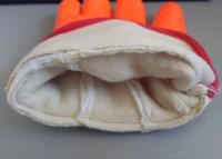 China Spray Sandy Finish PVC Coated Gloves 26cm Size Multi Functions Free Samples for sale