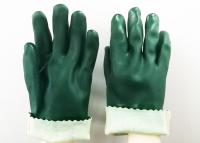 China Heavy Duty PVC Coated Gloves Sandy Finish 28cm Extra Grip Long Lifetime for sale