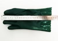 China Heavy Duty PVC Coated Gloves Sandy Finish 28cm Extra Grip Long Lifetime for sale