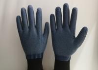 China 13G Anti Slip Granule Black Latex Gloves Nylon Liner Comfortable Hand Feeling Work Gloves Size 6-11 for sale