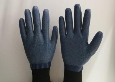 China 13G Anti Slip Granule Black Latex Gloves Nylon Liner Comfortable Hand Feeling Work Gloves Size 6-11 for sale