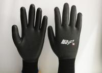China 15 Gauge Nylon Latex Coated Gloves EN388 Breathable Safety Work Gloves 600 Pairs Per Month for sale