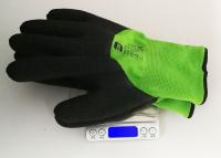 China Acrylic Liner Crinkled Latex Coated Gloves Double Dipping Palm Pattern for sale
