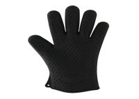 China Food Grade Black Silicone Oven Gloves Heat Resistant 250C Work Gloves for BBQ Baking for sale