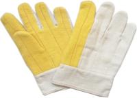 China Cotton Canvas Heat Resistant Work Gloves 8oz Knit Cuff Gardening Gloves for sale