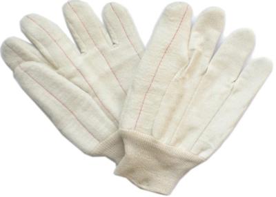China Cotton Canvas Heat Protection Gloves 8oz Single Layer with Knit Wrist Cuff 26cm for sale