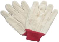 China Cotton Canvas Heat Protection Gloves 8oz Single Layer with Knit Wrist Cuff 26cm for sale