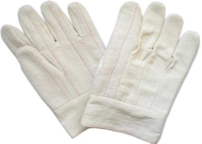China 100% Tatting Canvas Hotmill Double Layer Working Gloves With Safety Cuff for sale