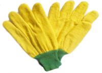 China Yellow Warm Fleece Gardening Working Gloves with Knit Wrist for Winter Use S-XXL for sale