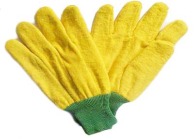 China Yellow Warm Fleece Gardening Working Gloves with Knit Wrist for Winter Use S-XXL for sale