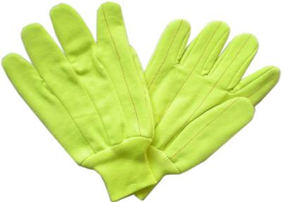 China Warm Fleece Lined Cotton Canvas Work Gloves 12 Pairs Knit Wrist Winter Gardening for sale