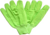 China Warm Fleece Lined Cotton Canvas Work Gloves 12 Pairs Knit Wrist Winter Gardening for sale