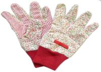 China Reusable Cotton Knitted Work Gloves 9.5 Inch Gardening Gloves for Women for sale