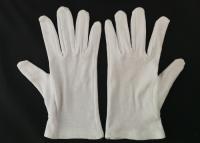 China Inspection Protective Cotton Work Gloves Heavy Weight 160gsm 40s Men's Glove Liner for sale