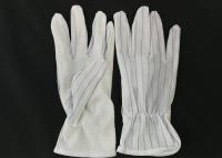 China ESD Stripe Splicing Anti Static Hand Gloves Point Plastic Washable Material for sale