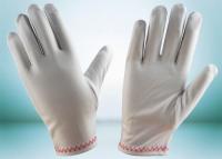 China Red Stitches Line Lint Free Gloves Large Size 100% Nylon Dust Free Clean Room Gloves ZS15-008 for sale