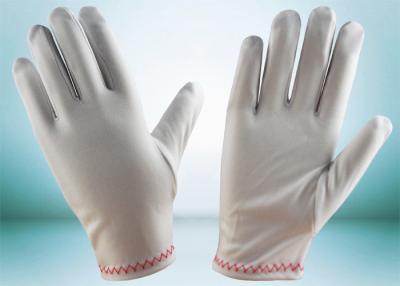 China Red Stitches Line Lint Free Gloves Large Size 100% Nylon Dust Free Clean Room Gloves ZS15-008 for sale