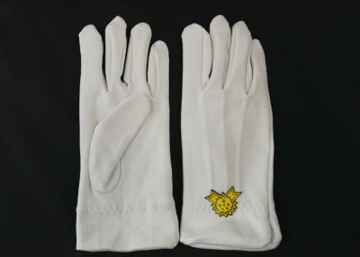 China Military White Dress Gloves 21s Cotton Yarn Parade Ceremonial Glove 330gsm Heavy Weight 100% Cotton for sale