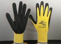 China 13 Gauge HPPE Knitted Cut Resistant Safety Gloves Foam Nitrile Coated Level 5 for sale