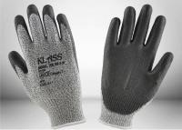 China Customized Color PU Palm Coated Gloves , Cut Level 5 Safety Gloves Light Weight for sale
