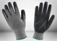 China Cut Resistant Gloves Level 5 Protection Foam Nitrile Coated HPPE Knitted 10 Inch for sale