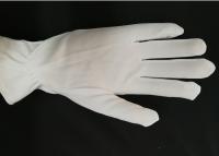 China 100% Tricot Nylon Marching Band Gloves With Three Stitches Lines On Back for sale