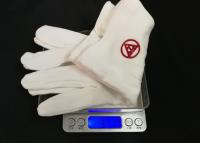 China Light Weight Cotton Parade Gloves Customized Embroidery Logo Non Toxic Material for sale