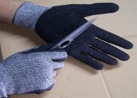 China Latex Coated Palm Cut Resistant Gloves 13 / 15 Seamless Knitting Needle for sale
