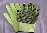 China Black Nitrile Dots Puncture Resistant Gloves , Nitrile Work Gloves EN388 Certificated for sale
