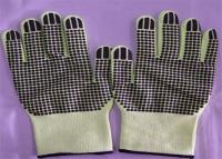 China Black Nitrile Dots Puncture Resistant Gloves , Nitrile Work Gloves EN388 Certificated for sale