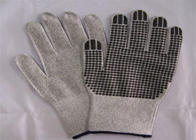 China Black Nitrile Dots Cut Resistant Gloves 13G HPPE Knitted EN388 Sizes XS-XXL for sale