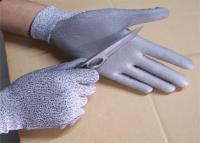 China 13 Gauge HPPE Cut Resistant Gloves Anti-Cut Level 5 PU Coated Safety Gloves for sale