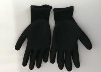 China Seamless Design Black Nitrile Gloves , Nitrile Palm Coated Gloves For Precision Assembly Work for sale