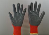 China 13 Gauge Nitrile Coated Gloves Super Light With Smooth Finished Nitrile for sale