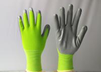 China Grey Nitrile Coated Work Gloves Extended Service Life Comfortable In Dry Condition for sale