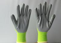 China Grey Nitrile Coated Work Gloves Extended Service Life Comfortable In Dry Condition for sale