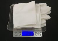 China 100% Cotton Parade Gloves 32s Yarn Three Stitch Lines White 200gsm 21-25cm for sale