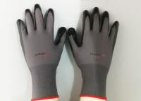 China 13 Gauge Grey Nitrile Coated Gloves Smooth Finish for Gardening 120 Pairs for sale
