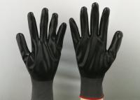 China 13 Gauge Grey Nitrile Coated Gloves Smooth Finish for Gardening 120 Pairs for sale