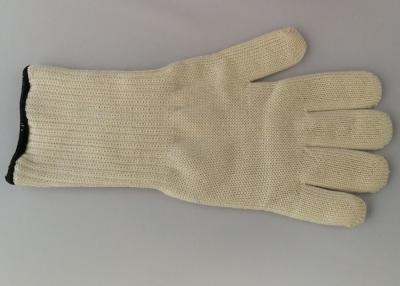 China Industrial Heat Resistant Oven Gloves Aramid Fiber 932°F EN407 Certified BBQ Gloves 11 Inch for sale