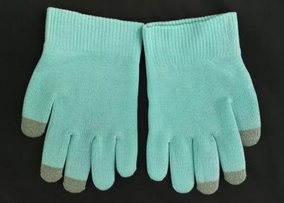 China Blue Cotton Spa Gloves with Vitamin E and Mineral Oils for Hand Moisturizing 155g for sale